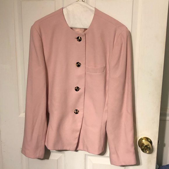 Kasper | Jackets & Coats | Kasper 4 Button Pastel Pink Blazer | Poshmark